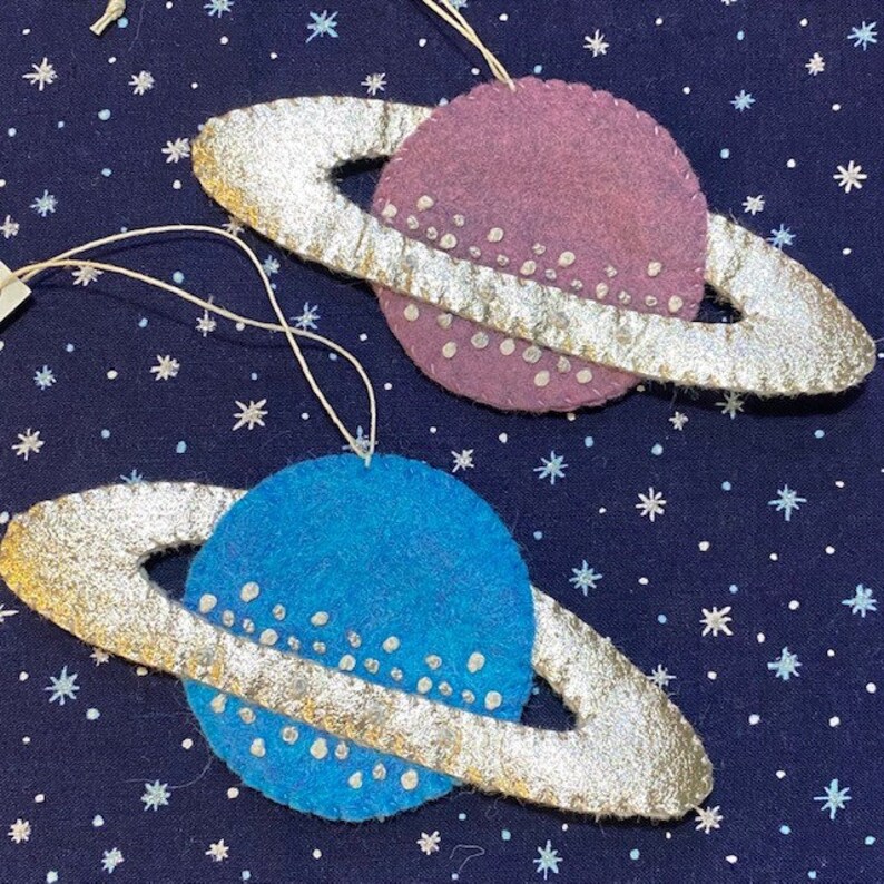 Felt Saturn Planet Christmas Tree Ornament - Etsy