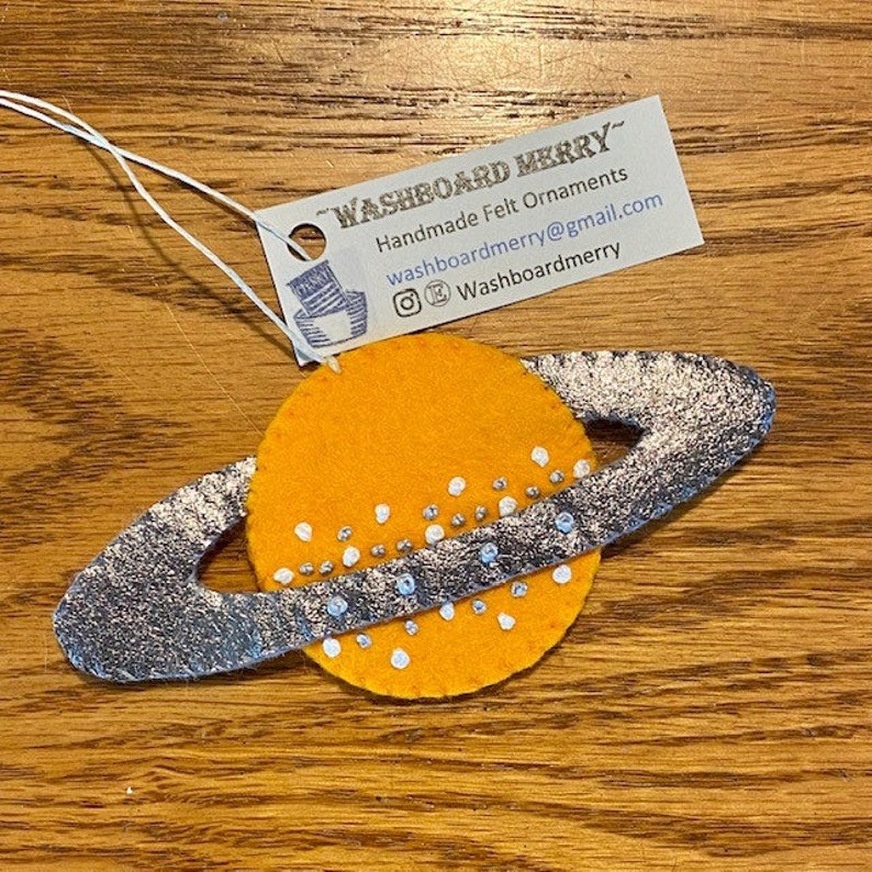 Felt Saturn Planet Christmas Tree Ornament - Etsy