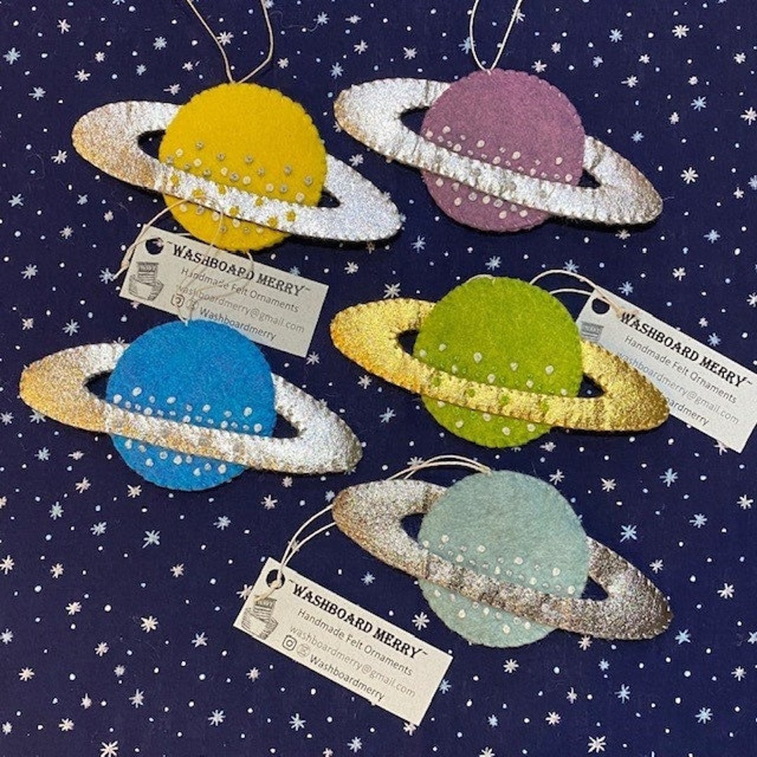 Felt Saturn Planet Christmas Tree Ornament - Etsy