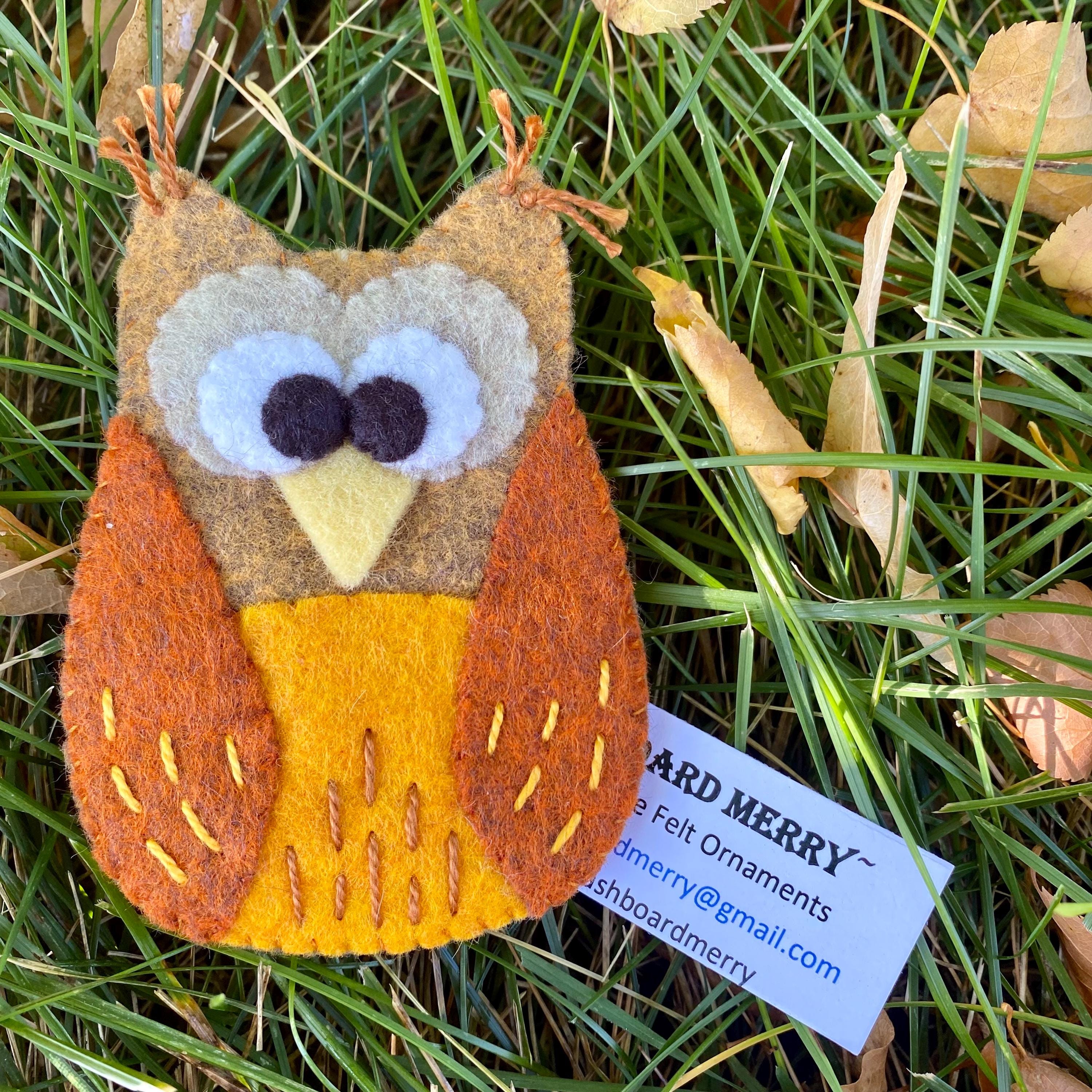 Felt Owl Christmas Tree Ornament - Etsy