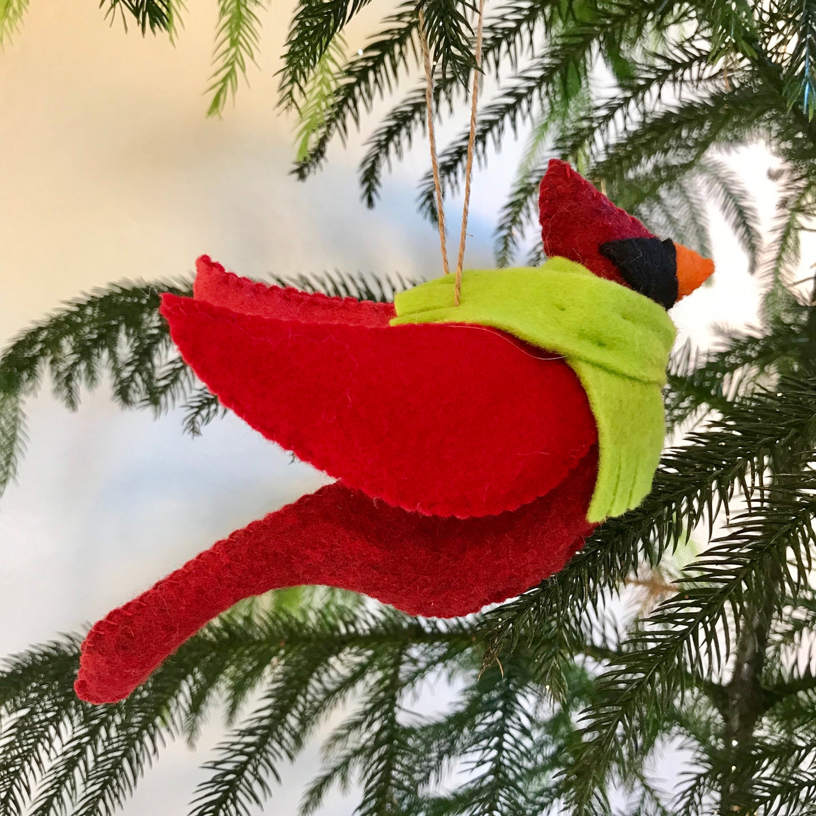 Cardinal Felt Ornament - Etsy