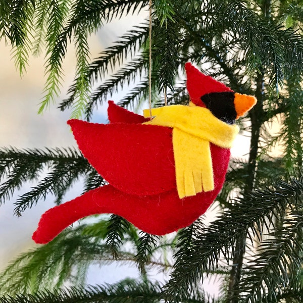 Cardinal Felt Ornament - Etsy