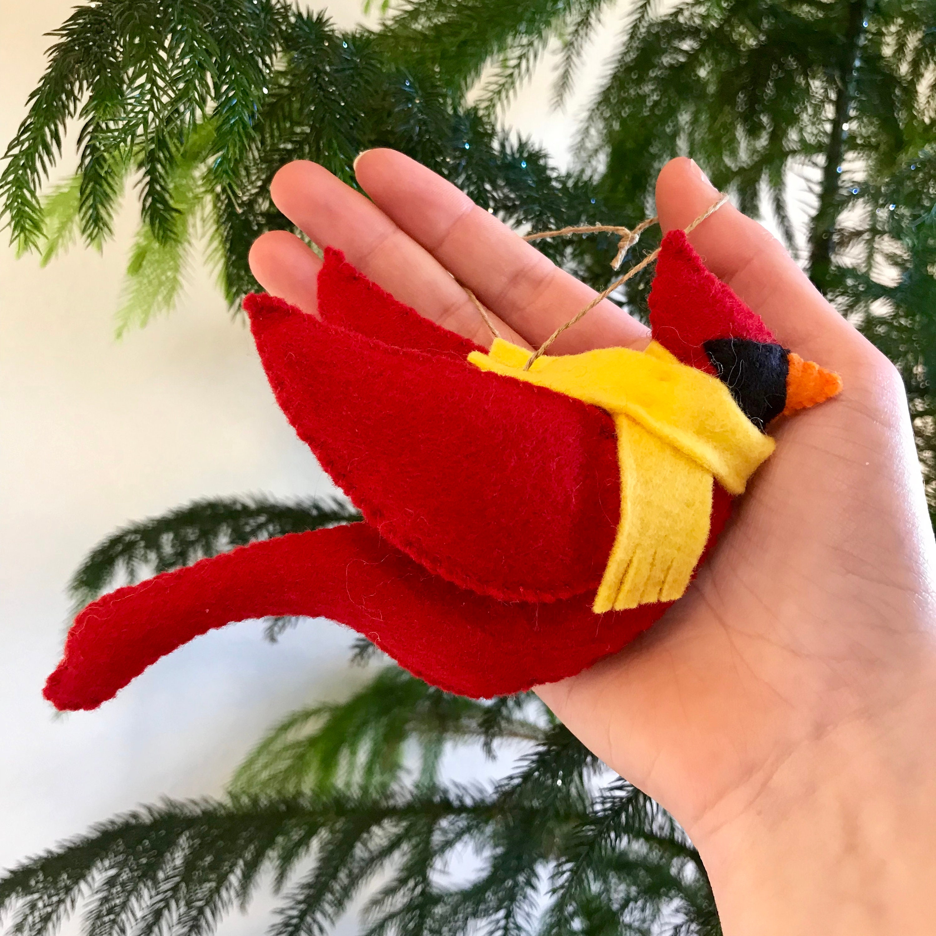 Cardinal Felt Ornament - Etsy