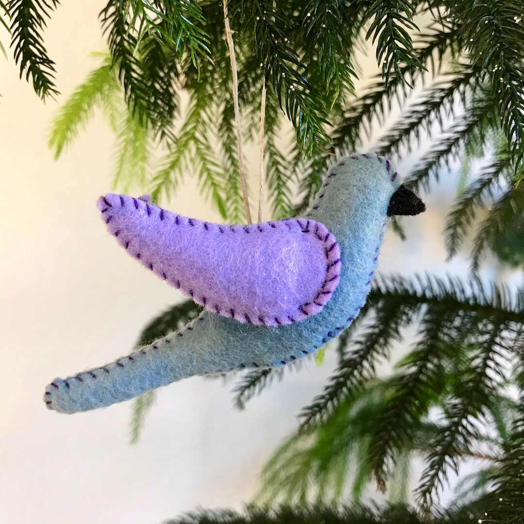 Bluebird Felt Ornament - Etsy