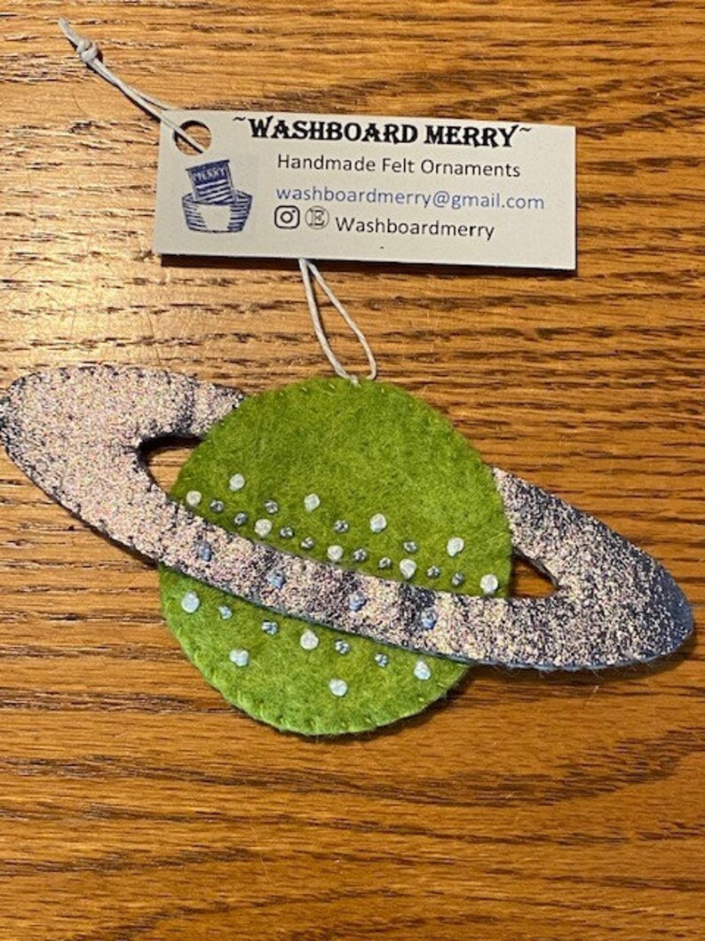 Felt Saturn Planet Christmas Tree Ornament - Etsy