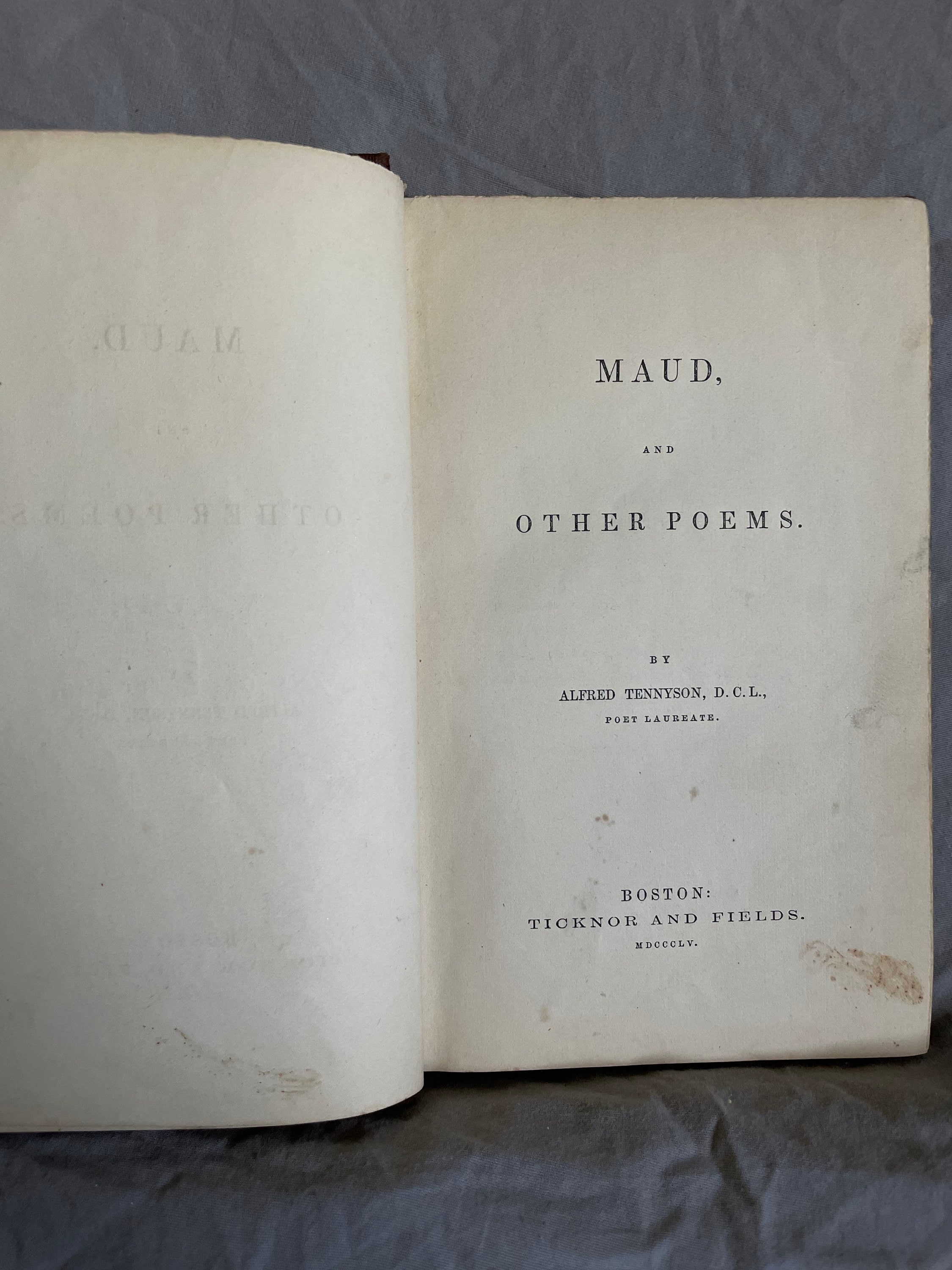 First Edition Alfred Tennyson maud and Other Poems - Etsy
