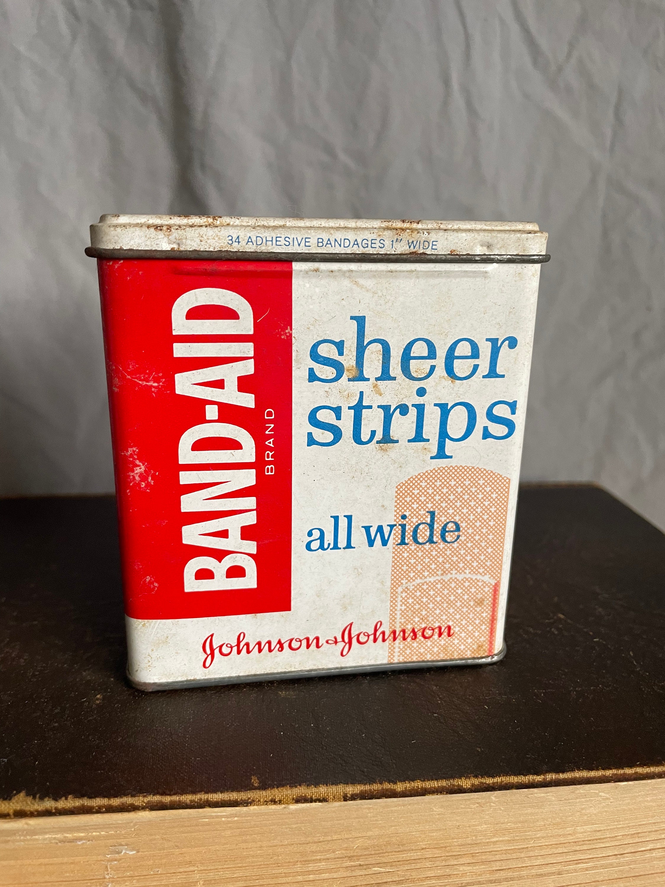 Band-aid Vintage Tin, Sheer Strips - Etsy