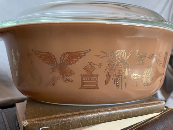 Kitchen & Dining Pyrex 043 1.5 quart Federal Eagle Casserole Dish with ...