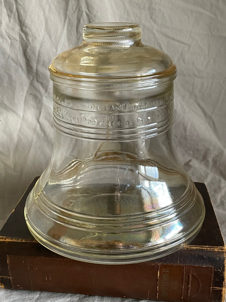 Bicentennial Glass Liberty Bell Storage Jar - Etsy
