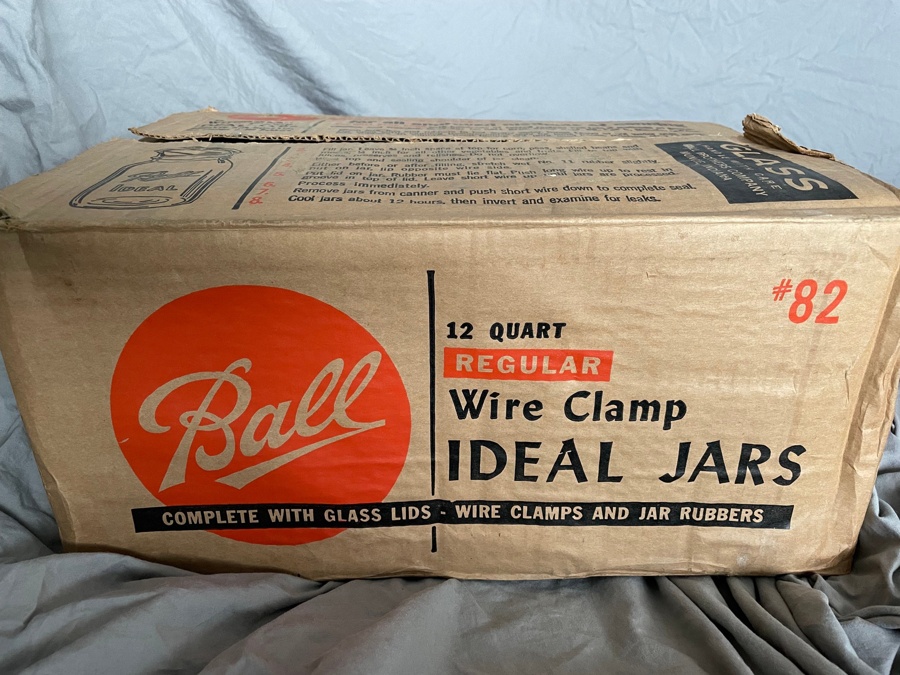 Ball Ideal mason jar w/ wire clamp Quart jar | Etsy