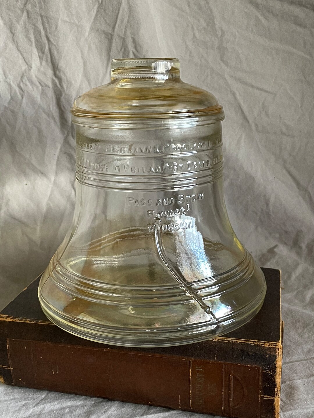 Bicentennial Glass Liberty Bell Storage Jar - Etsy