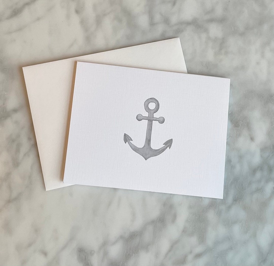 Anchor Greeting Card - Etsy