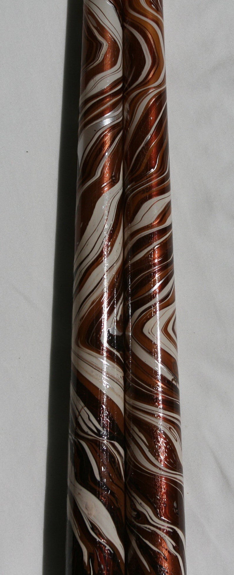 Marbled Candles Maroon Color Scheme 10 12 14 Taper - Etsy