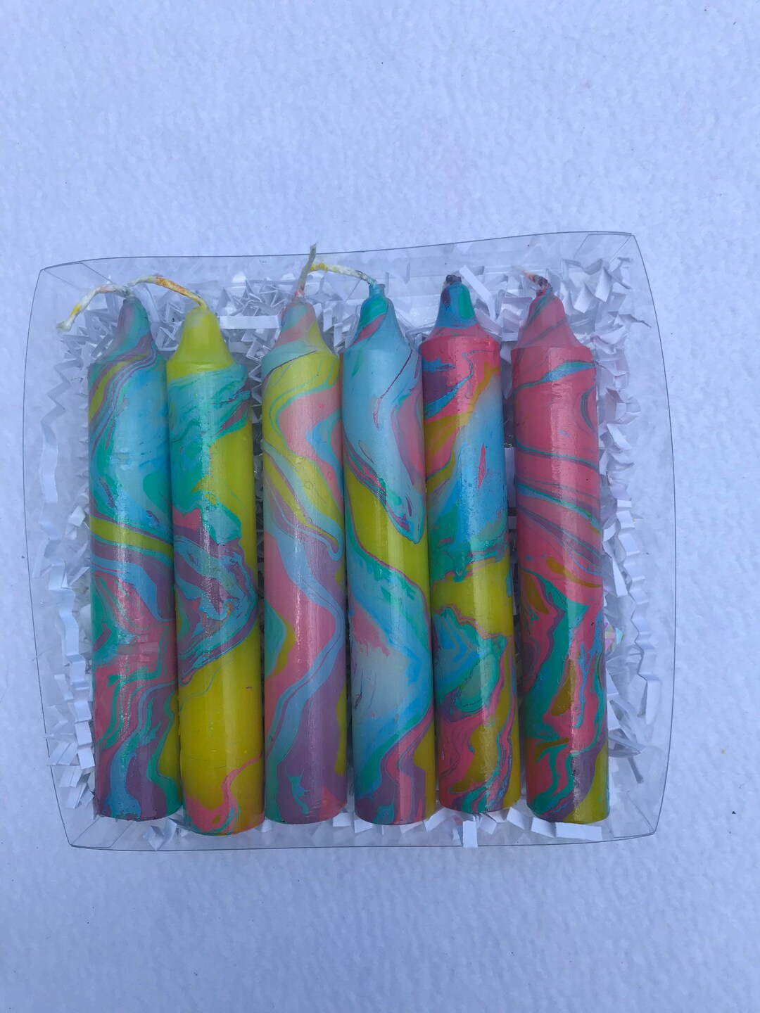 Marbled Candles, Spring Color Scheme, 5straight Candle, Household ...