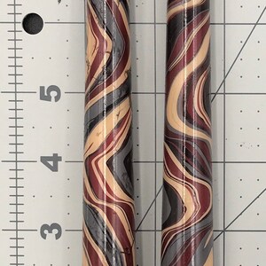 Marbled Candles, Maroon Color Scheme, 10, 12, 14 Taper Candles, Hand ...