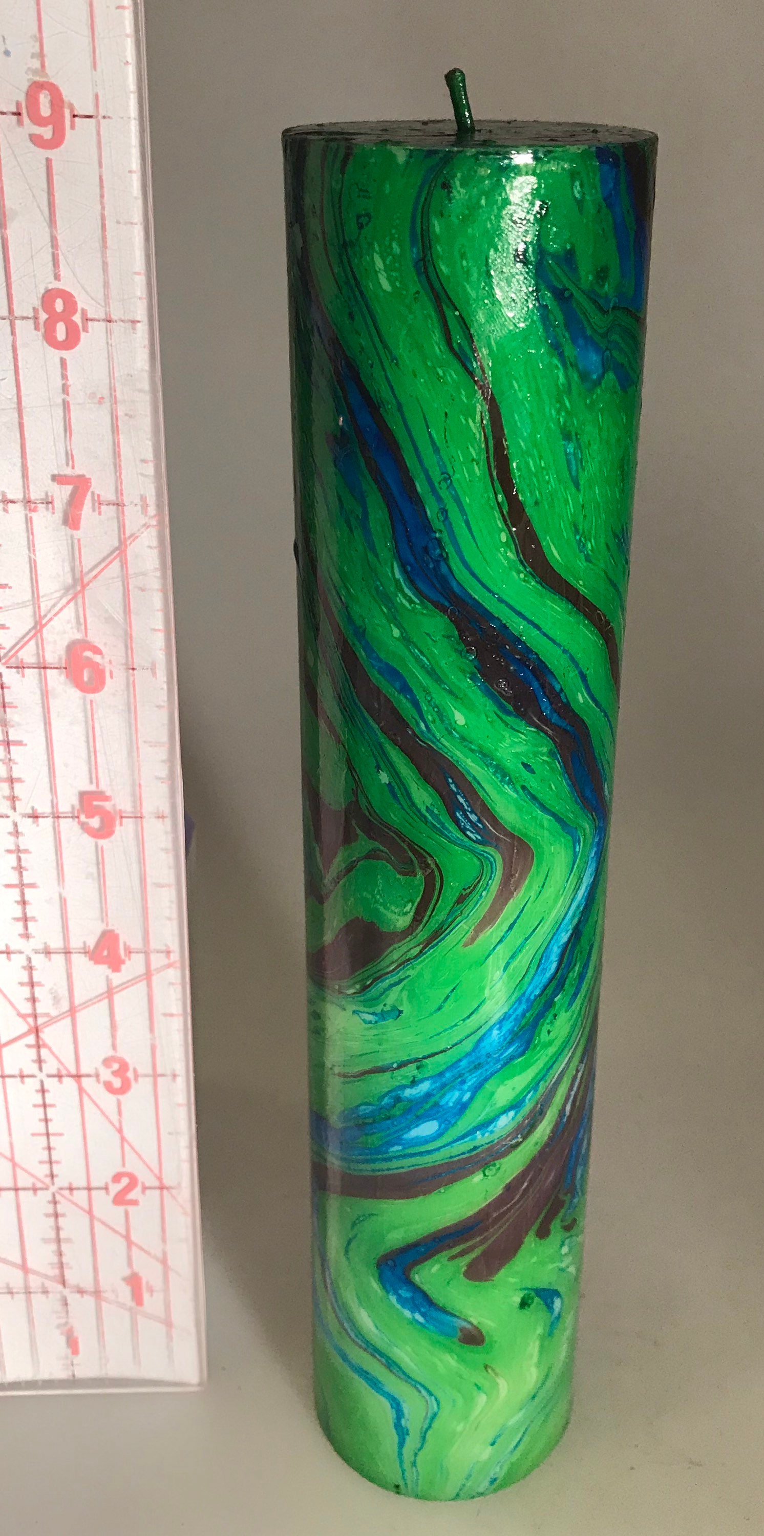 Pillar Candle Lava Lamp Color Scheme Marbled Candle Ritual - Etsy