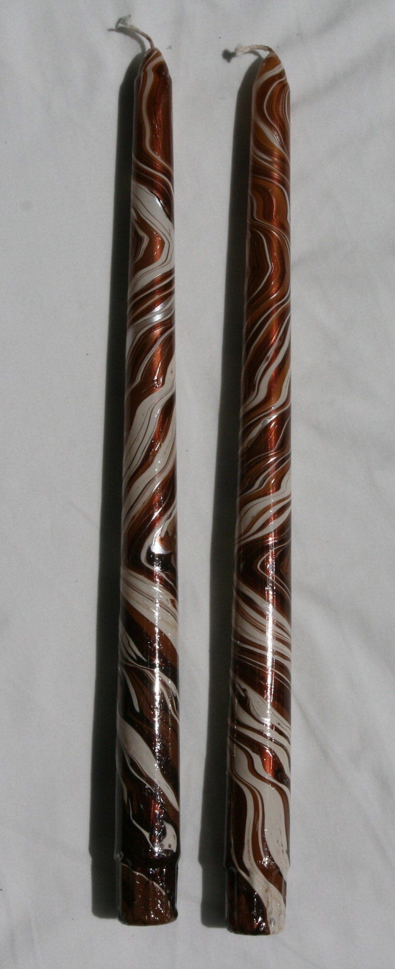 Marbled Candles Maroon Color Scheme 10 12 14 Taper - Etsy