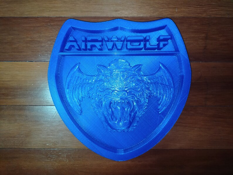 AIRWOLF Wall Plaque STL File - Etsy