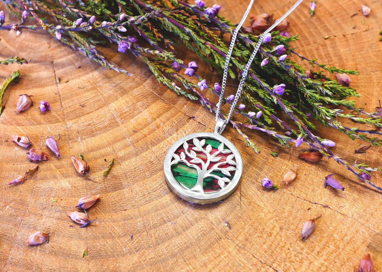 Heathergems Tree of Life Sterling Silver Pendant | Handcrafted ...