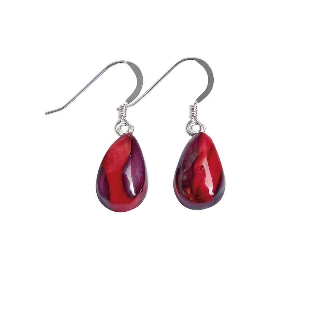 Heathergems Sterling Silber Tear Drop Ohrringe | Schottischer Schmuck ...