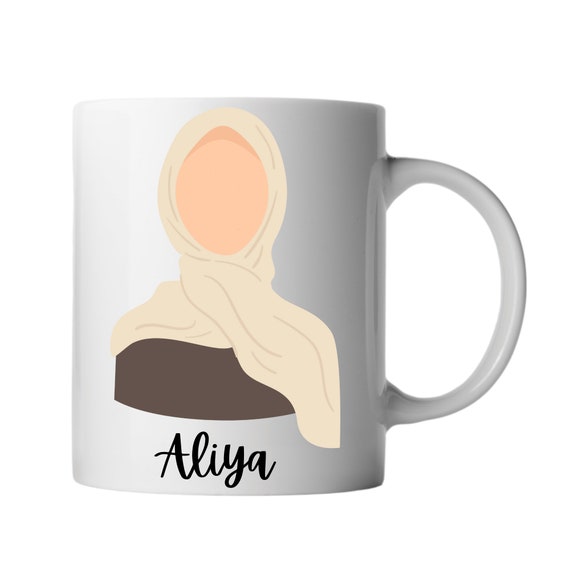 Personalised Hijabi Mug Hijabi Mug Custom Mug | Etsy