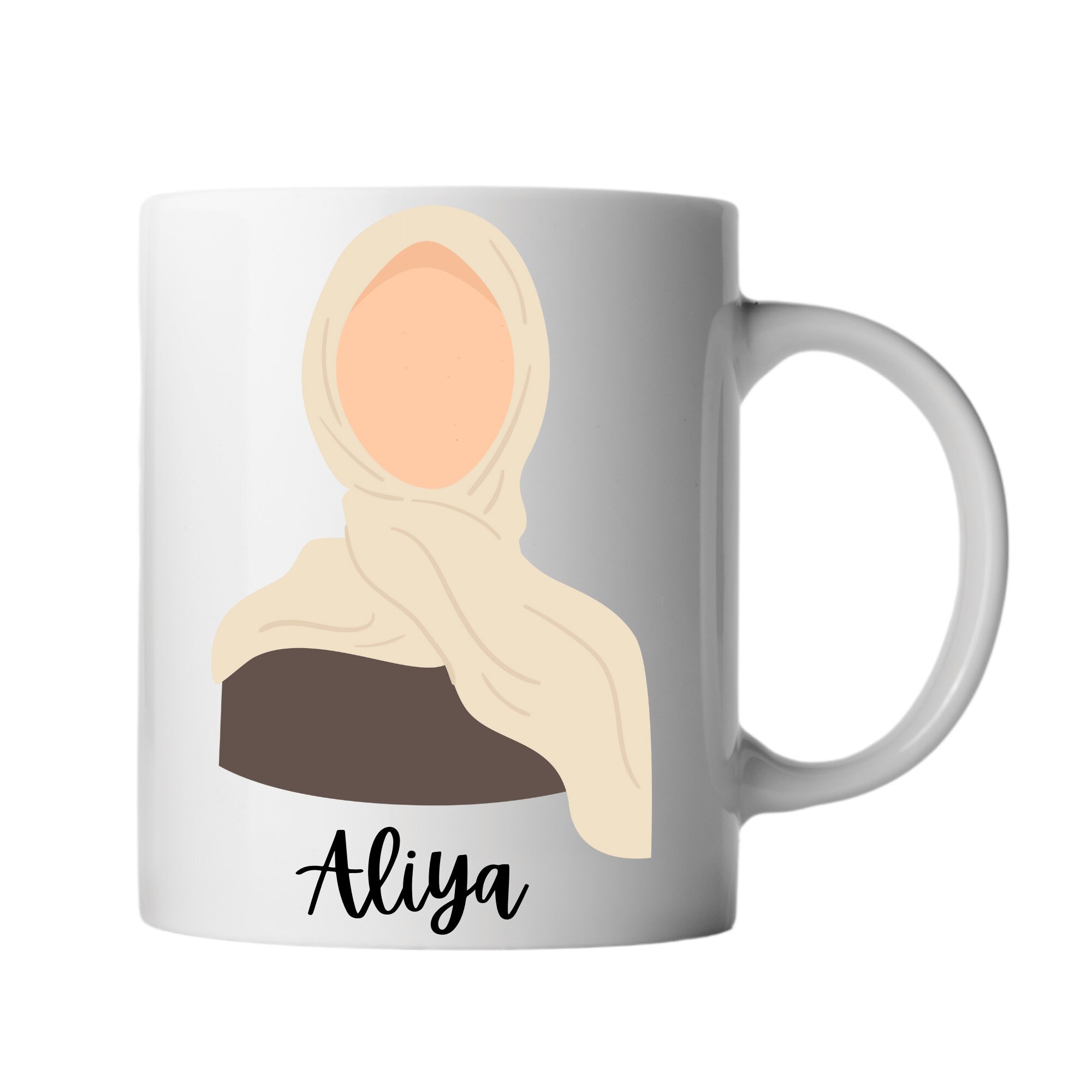 Personalised Hijabi Mug Hijabi Mug Custom Mug Personalised Mug Muslim ...