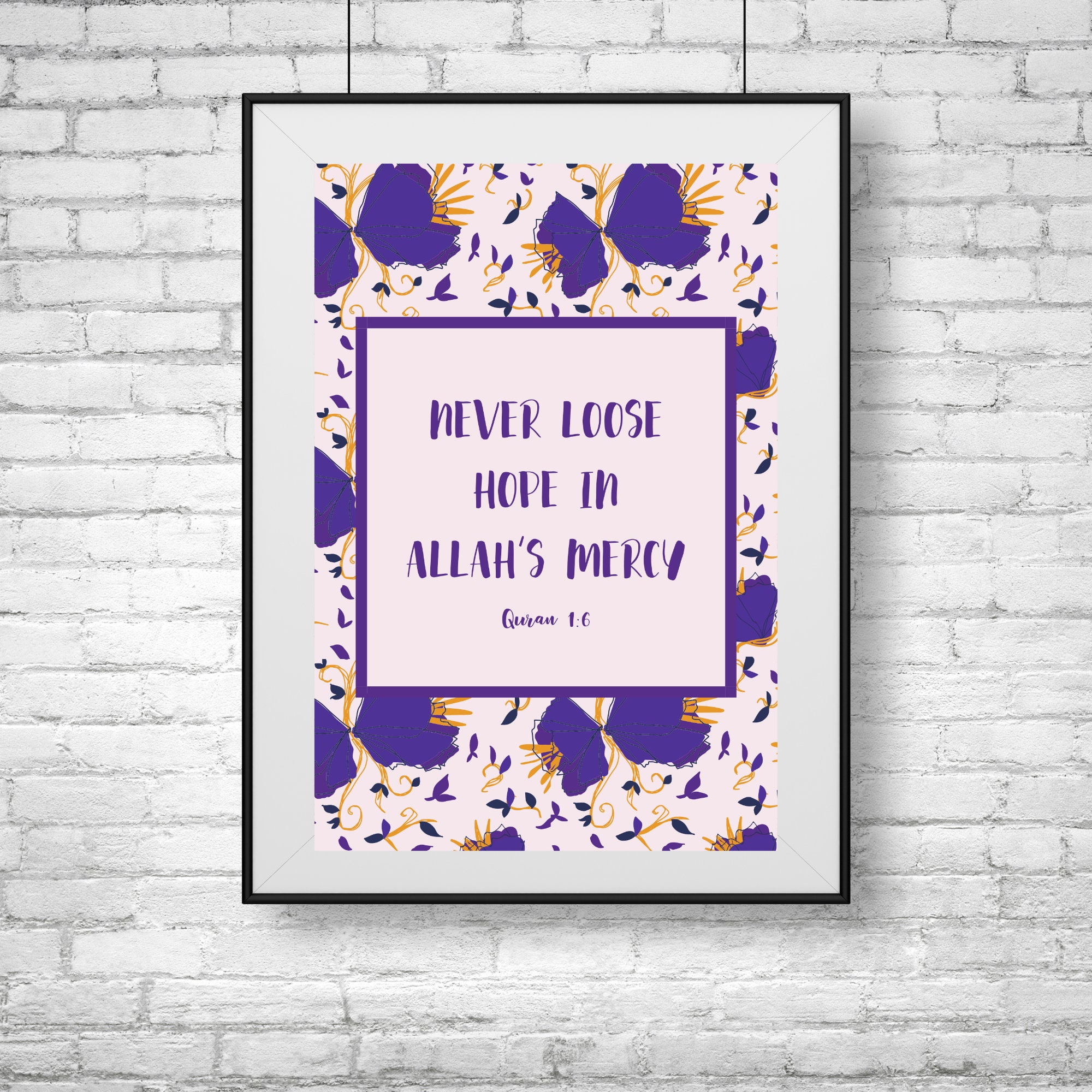 Islamic Quote Print | Islamic Wall Art | Islamic Print | Islamic Quote ...
