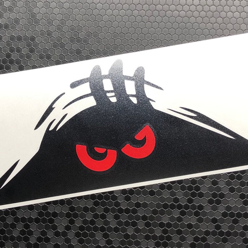 Peeking Monster Car Decal - Etsy