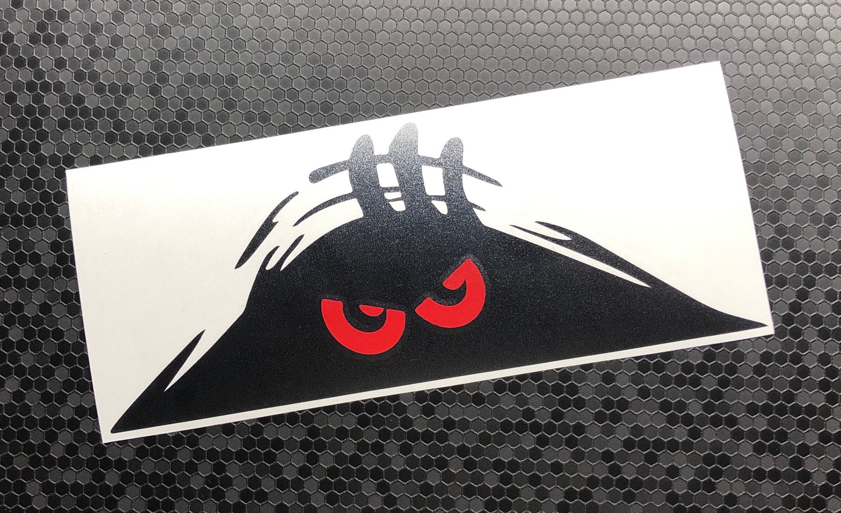Red Eyes Monster Peeper Scary Funny Car Bumper Window Vinyl Decal ...