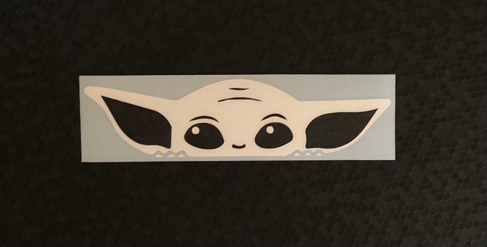 Peeking Baby Yoda Vinyl Decal - Etsy