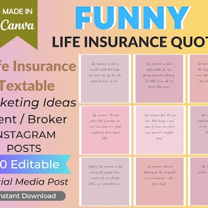 50 Funny Life Insurance Memes | Life Insurance Agent Marketing | CANVA ...