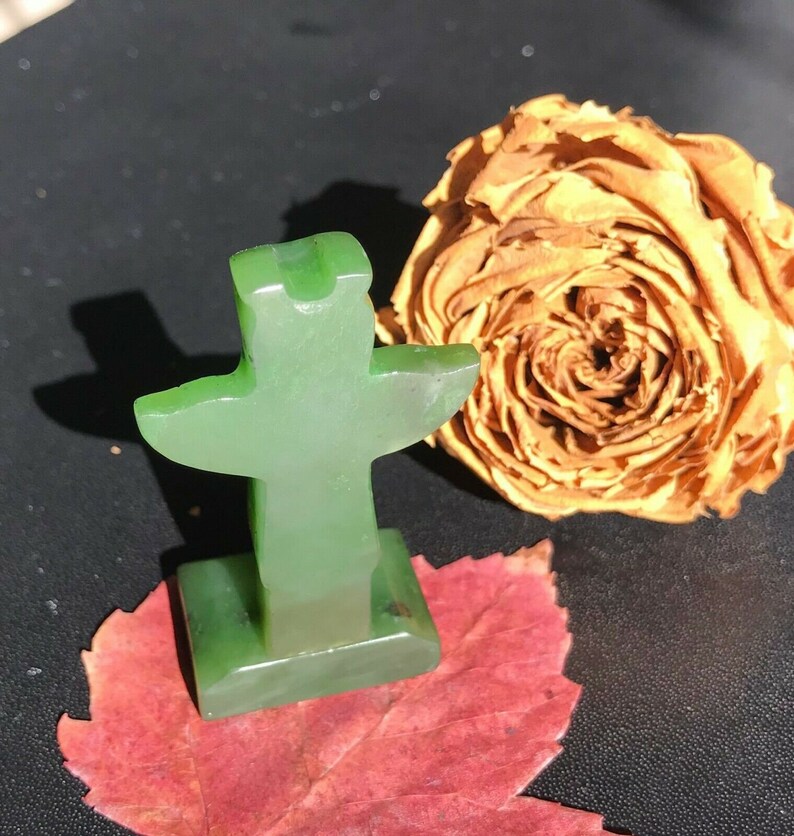Canadian Nephrite Jade Totem Pole Figurine 100% Natural Jade 63*30*20 ...