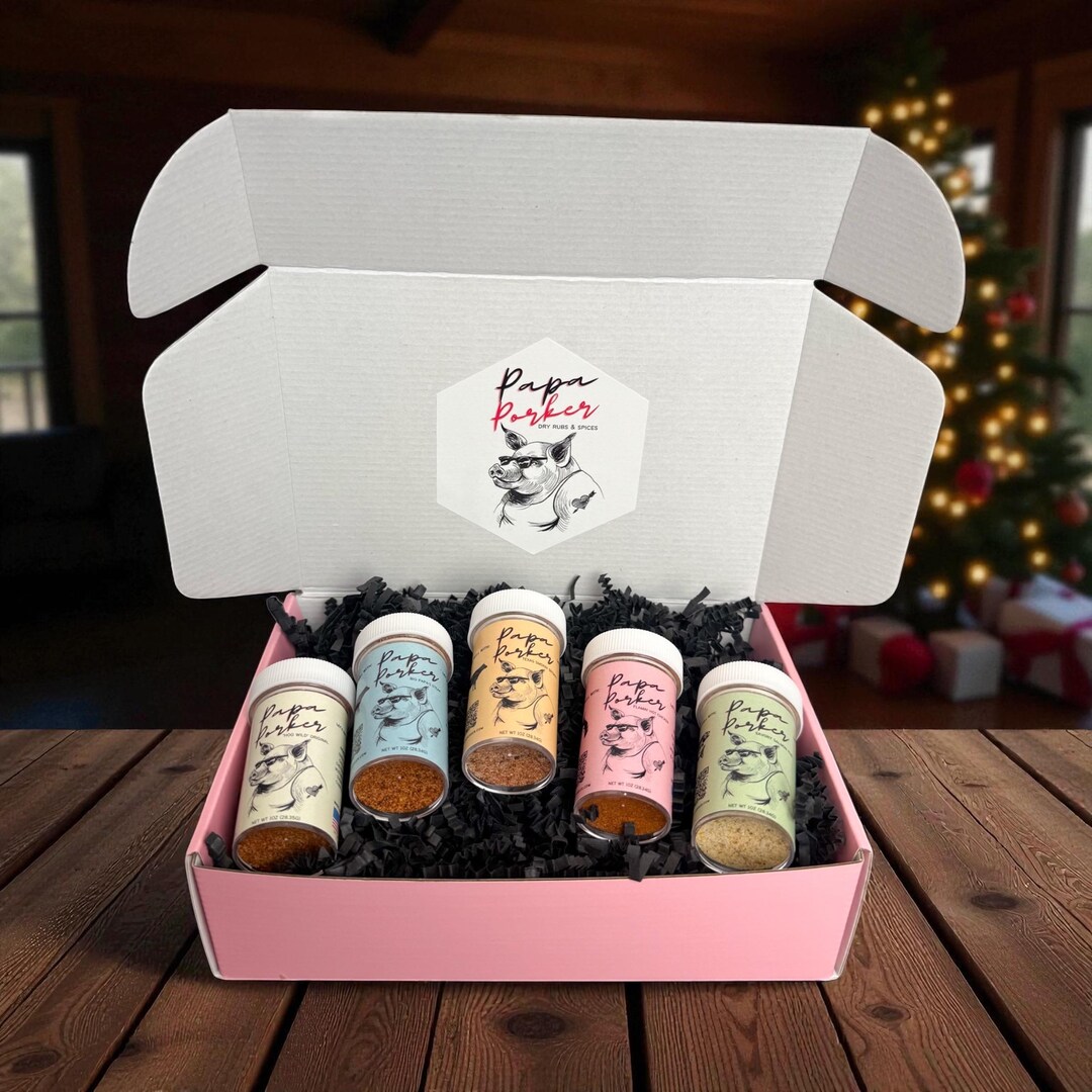 Papa Porker BBQ Spice Sampler Gift Set • 5 Seasoning Samples • Gourmet ...