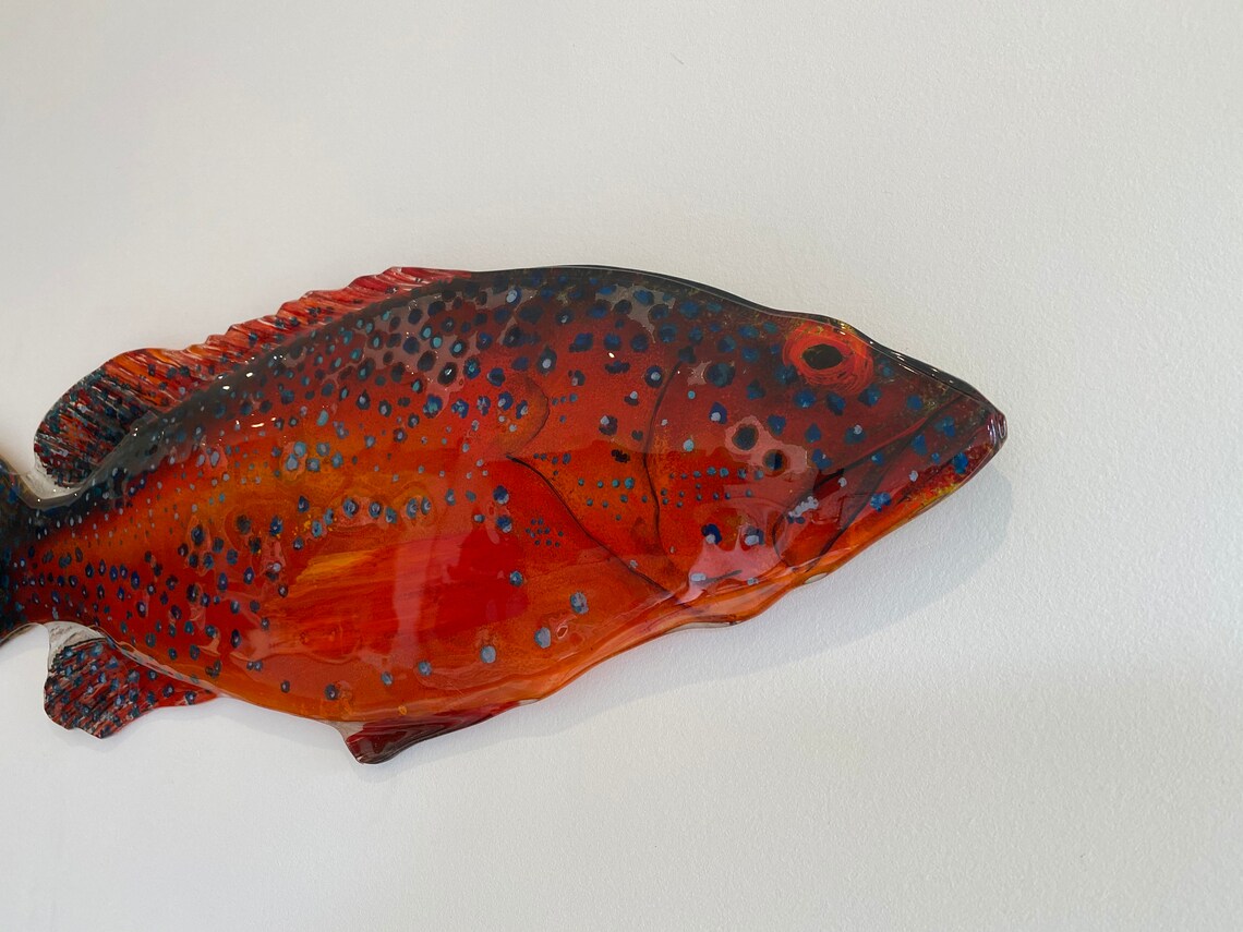 Handmade Fused Glass Fish | Etsy