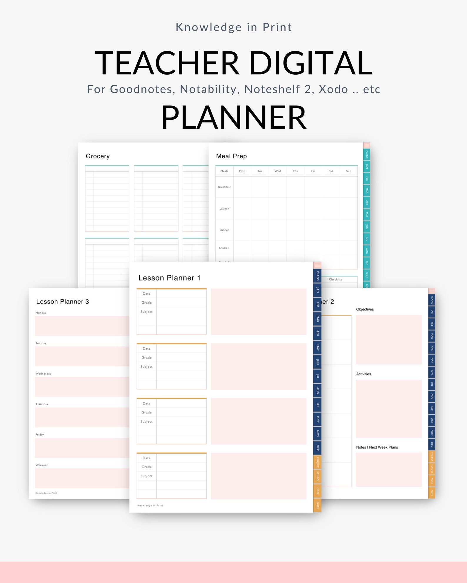 Free digital teacher planner goodnotes 2022 - boolbuster