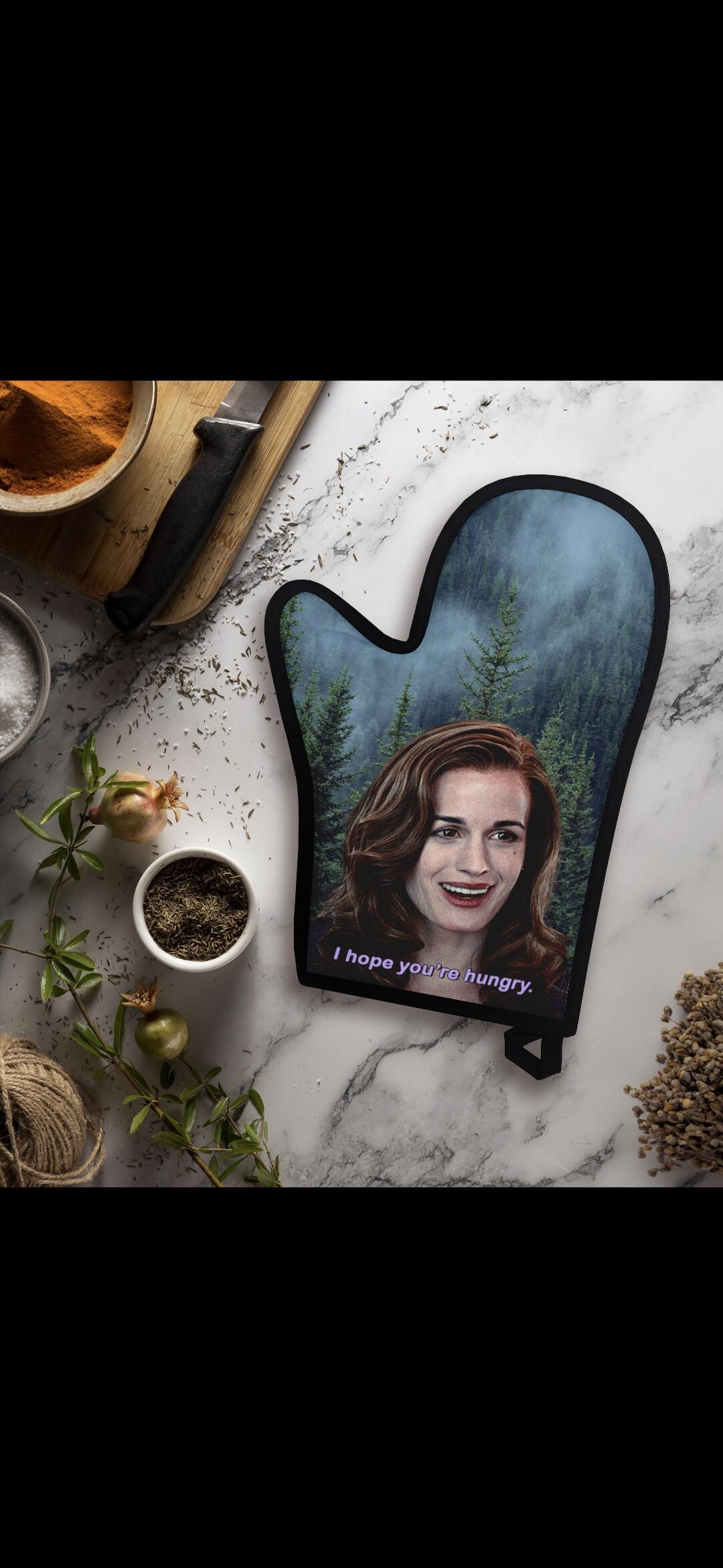 Esme Cullen I Hope You're Hungry Twilight Oven Glove - Etsy