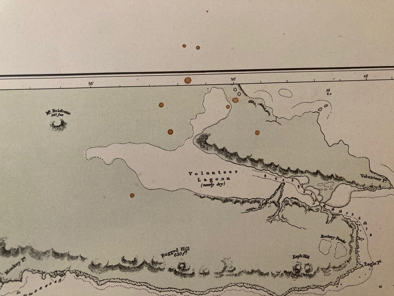 Map of Falkland Islands Berkeley Sound 21" X 30" Soundings Chart. - Etsy