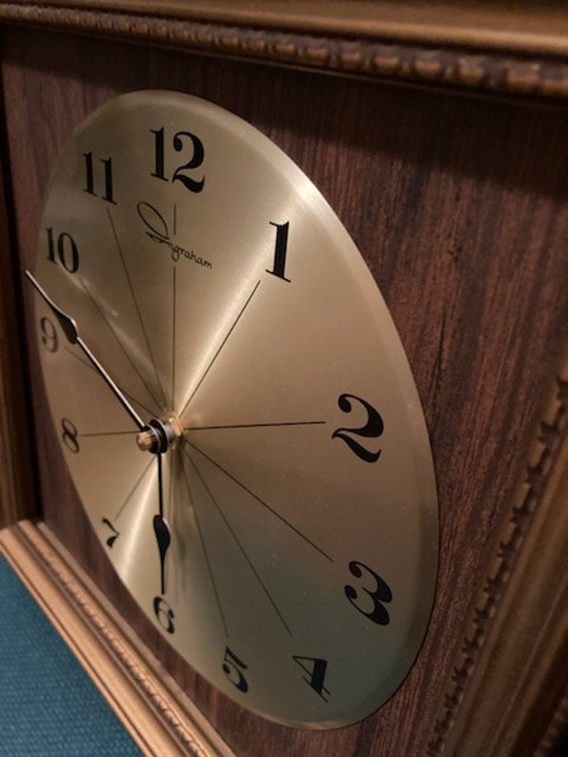 Ingraham Mid Century Wall Clock - Etsy