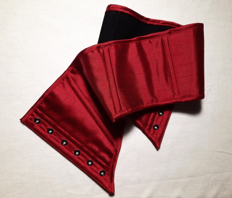 Red Front Laced Corset Belt - Etsy