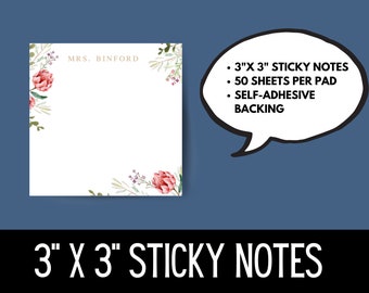 Custom Airplane Sticky Notes // Gift Idea for Pilots, Customizable ...