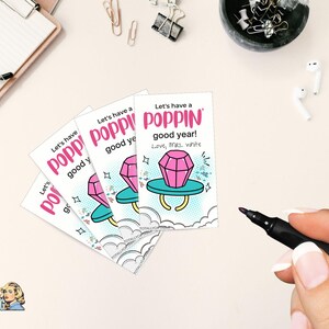 Printable Candy Ring Gift Tag Back to School | Student Treat Tag ...