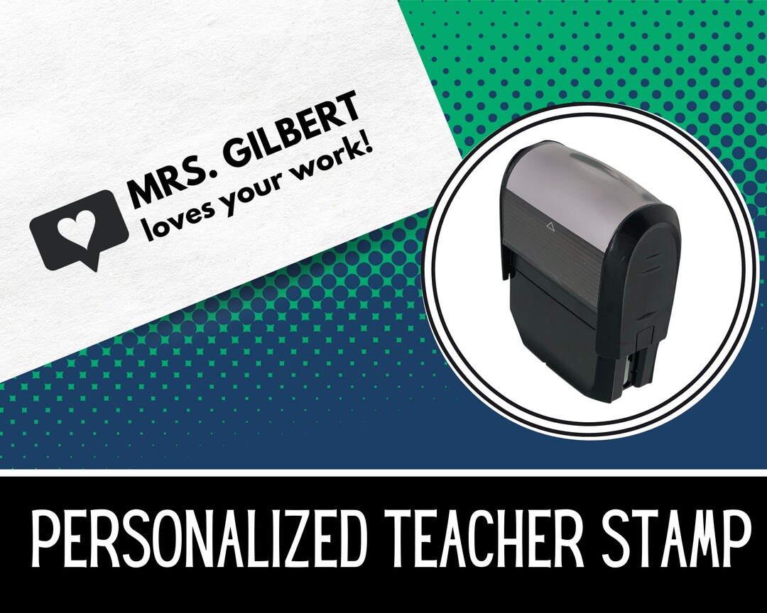 Teacher Stamp, Personalized Teacher Stamp, Teacher Gifts, Teacher ...