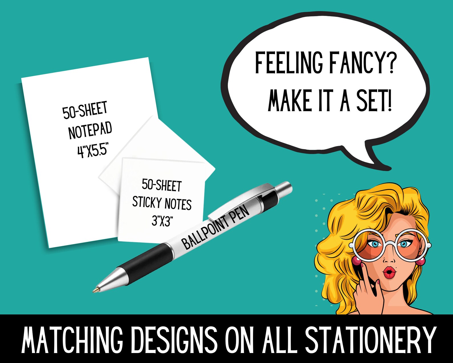 Sticky Notes Personalized Teacher Notepad Teacher Gifts | Etsy