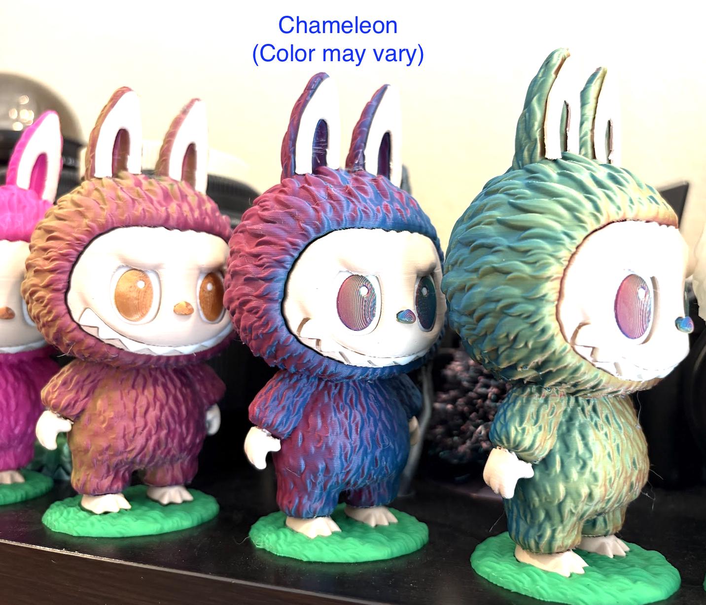 Rainbow Labubu Figurine – 3D Printed Collectible Art Toy | Colorful ...