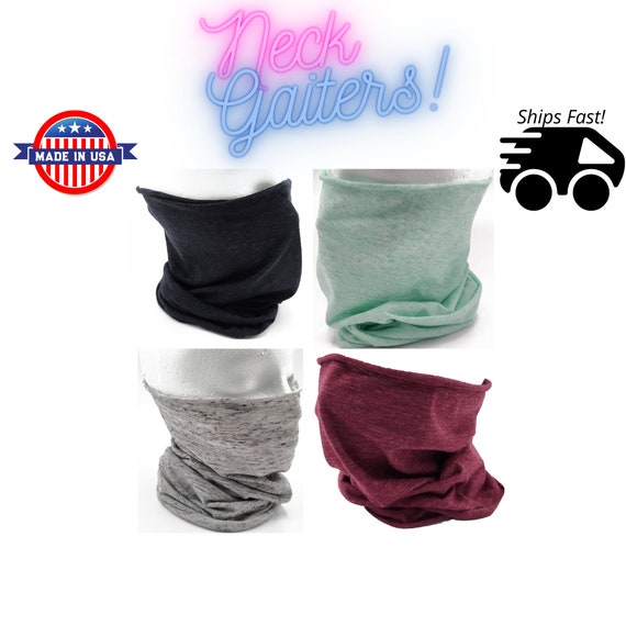 Neck Gaiter Face Mask 100% Organic Cotton Handmade in USA | Etsy