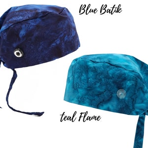 Scrub Caps W/ Buttons | Surgical Cap Medical Doctor Nurse Hat | Made in ...