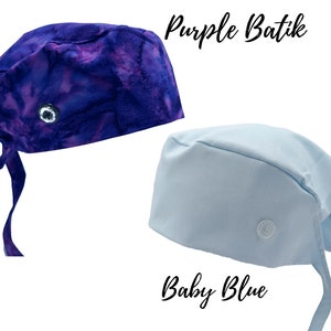 Scrub Caps W/ Buttons | Surgical Cap Medical Doctor Nurse Hat | Made in ...