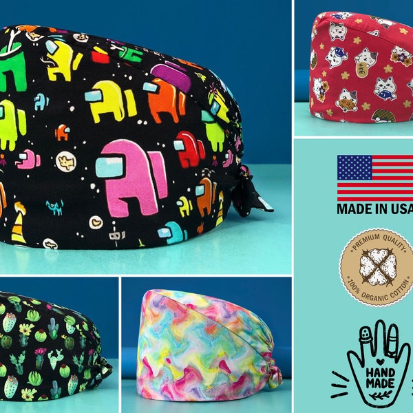Scrub Cap Pattern With Elastic - Etsy
