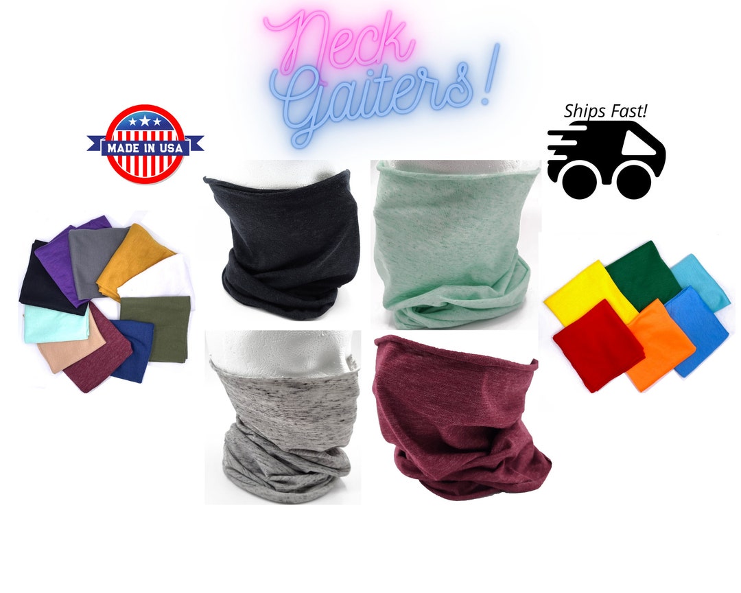 Neck Gaiter Face Mask | 100% Organic Cotton | Ultra Soft | Thin and ...