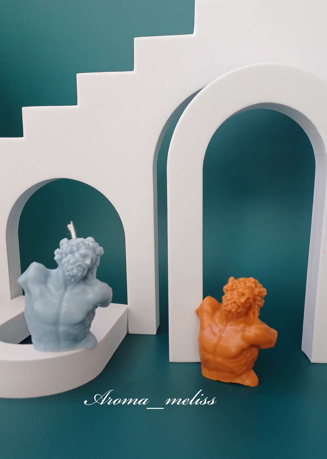 Zeus Candle, Handcrafted Greek Mythology Sculptural Candle With Eco ...